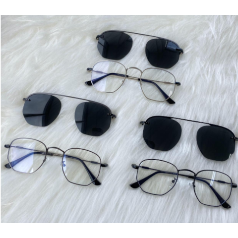 Armação para Grau 2 em 1 Hexagonal Egon - Loja 99 Óculos