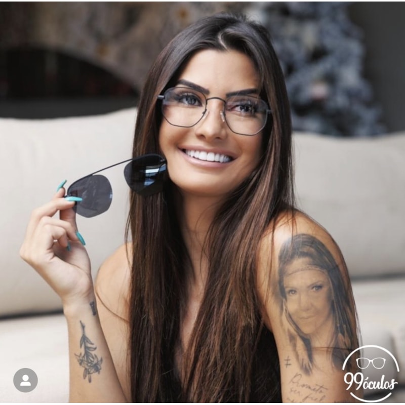 Armação para Grau 2 em 1 Hexagonal Egon - Loja 99 Óculos