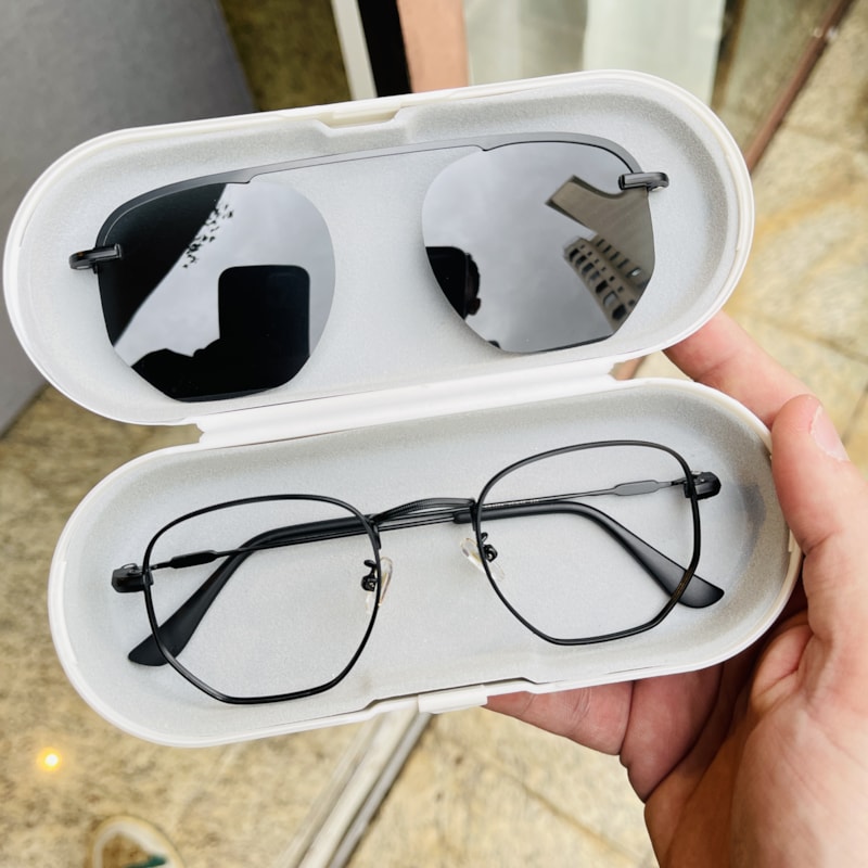 Armação para Grau 2 em 1 Hexagonal Egon - Loja 99 Óculos